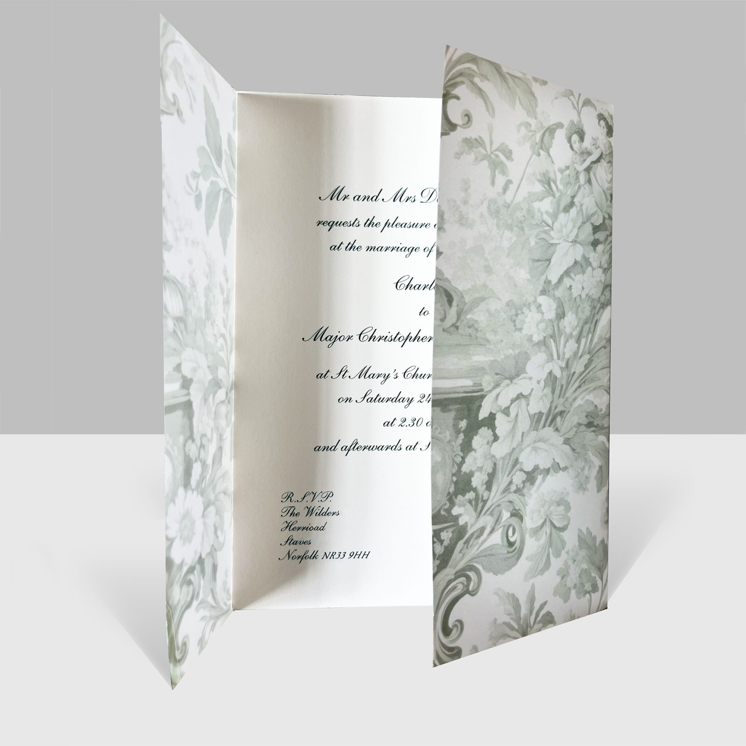 Wedding Invitation with Wrap - Pollyanna Harmsworth
